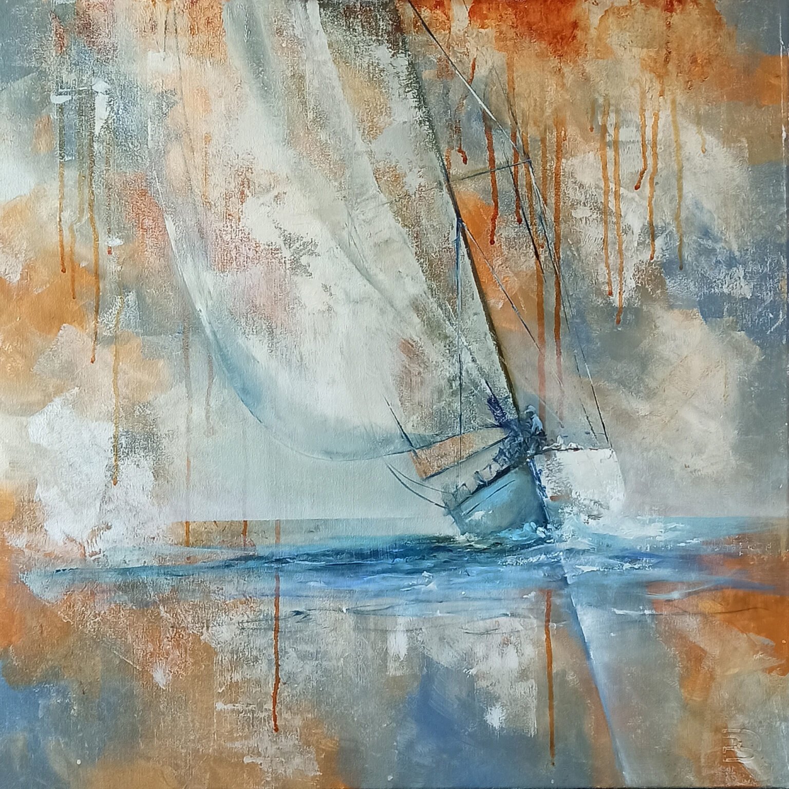 Paveikslas jachta „VĖJO RITMU” PARDUOTA - Paveikslai internetu - Tapyba ...